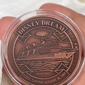 Disney | Art | Hpdisneys Solid Copper Cruise Keel Coin | Poshmark